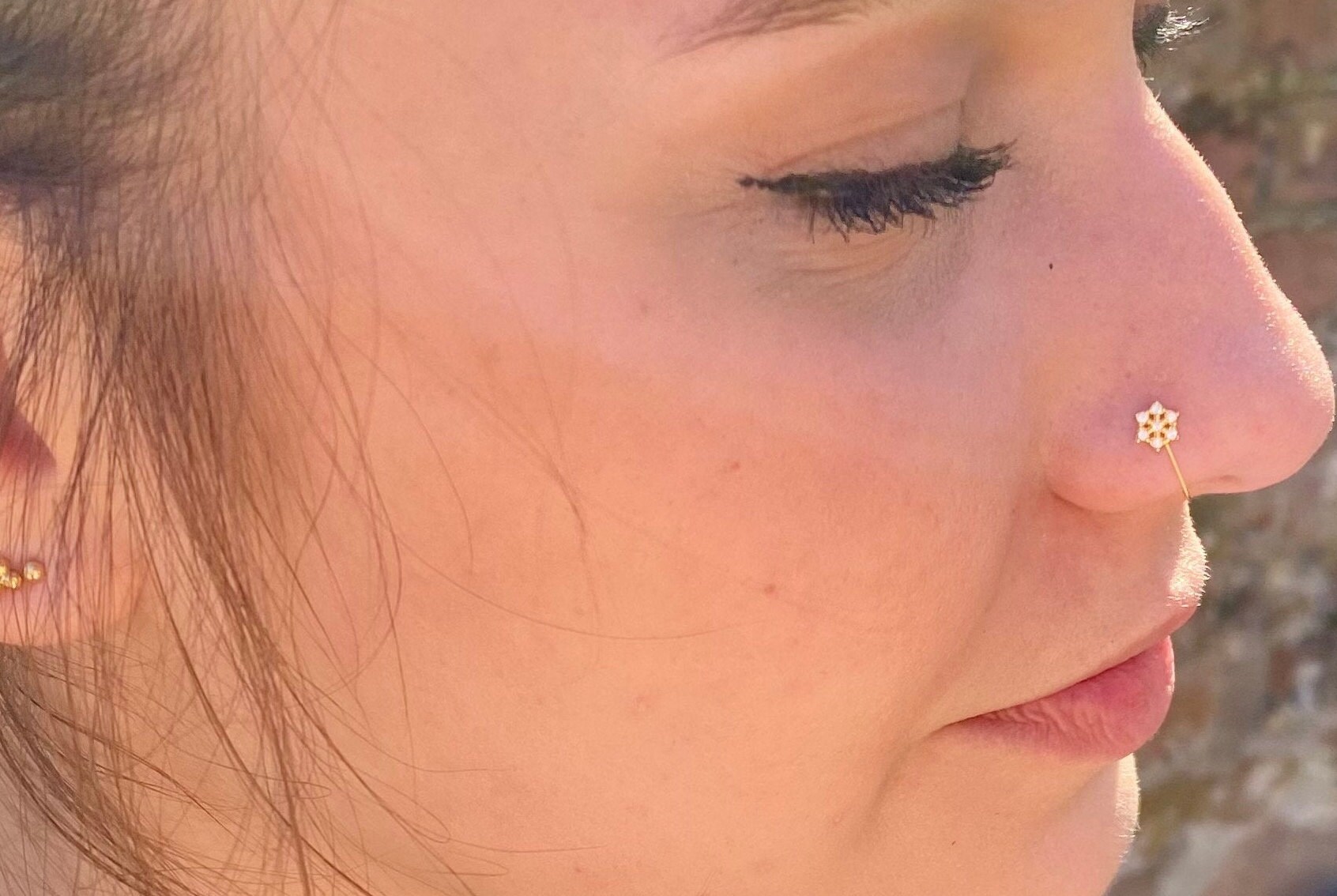 Sterling Silver Tiny Cute Nose Ring Body Jewelry No Pierced | Etsy