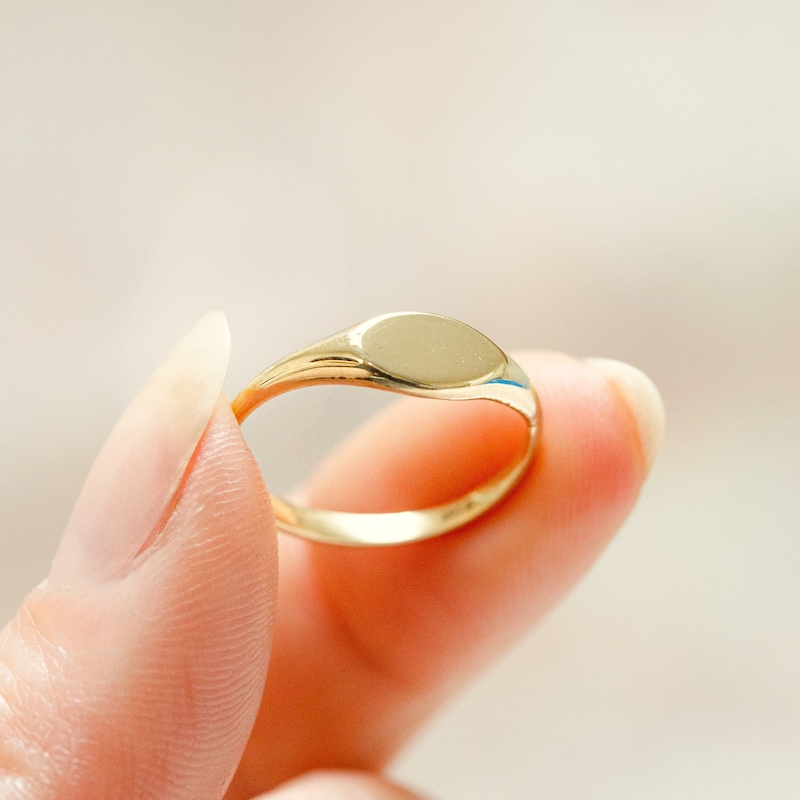 Gold Pinky Ring - Etsy