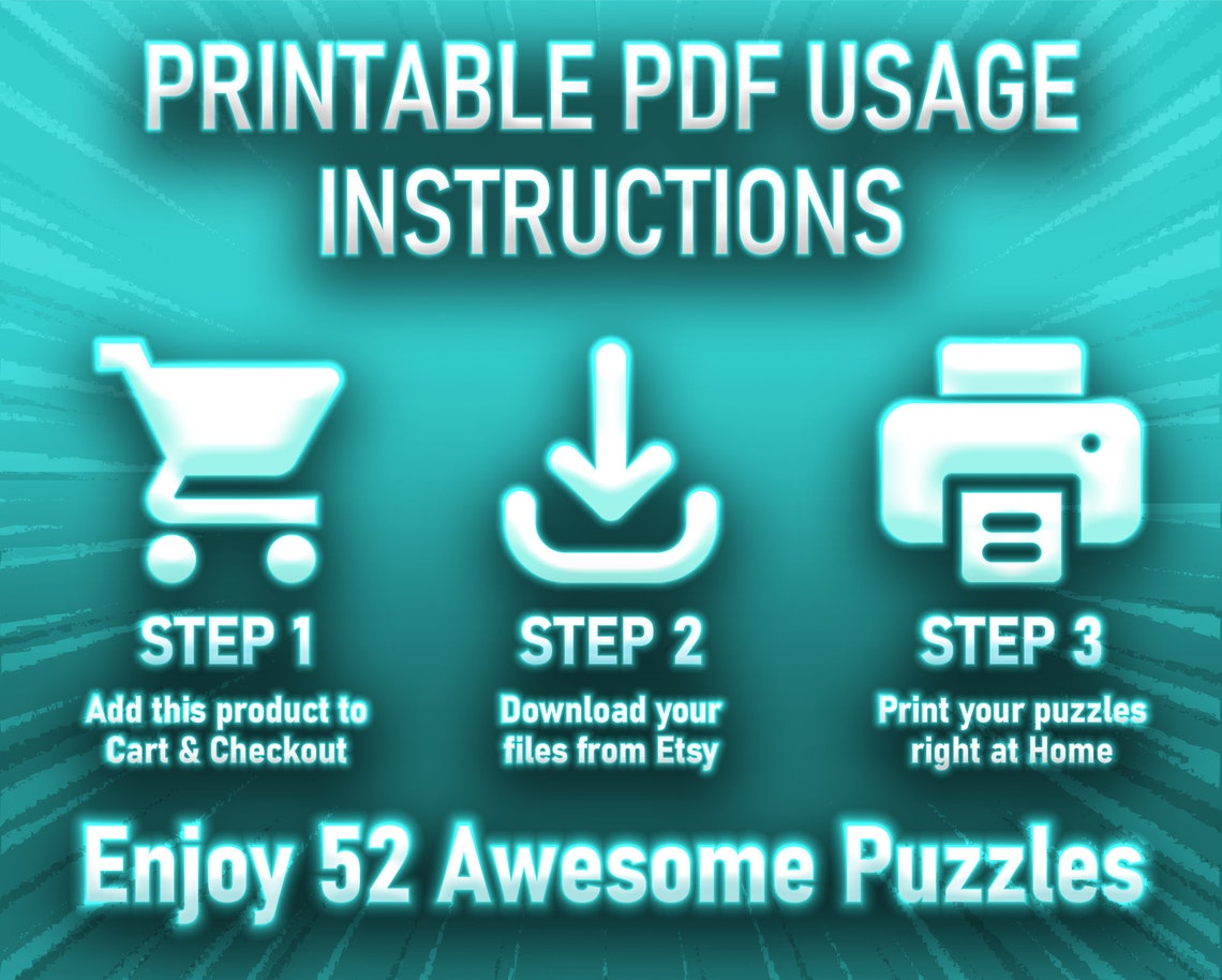 52 Printable PDF Nonograms Hanjie Puzzles for Adults Volume 4 ...