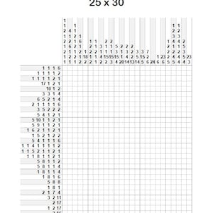 52 Printable PDF Nonograms Hanjie Puzzles for Adults Volume 4 ...