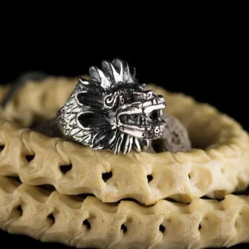 Aztec Ring Aztec Sun God Ring Mexican Ring Mayan Calendar - Etsy