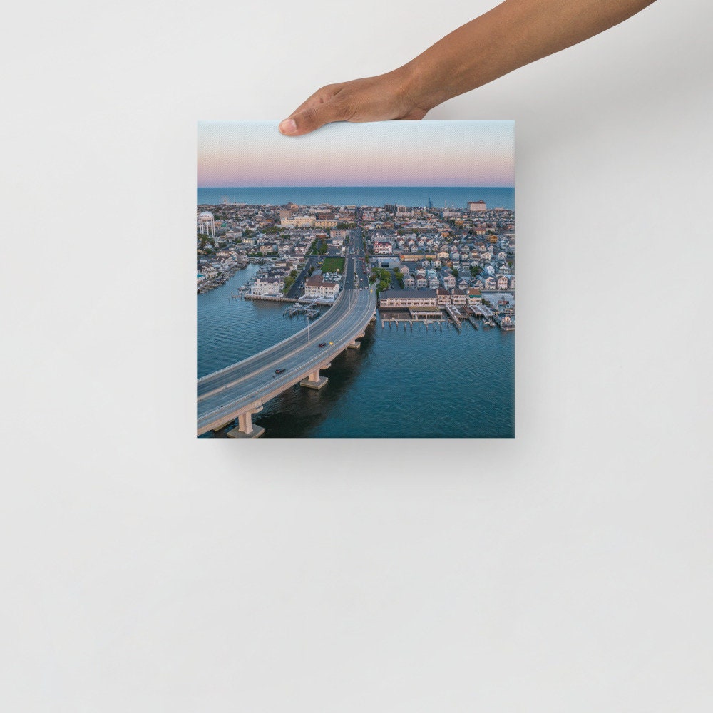 OCNJ 9th Street Bridge View // Stretched Canvas Print - Etsy