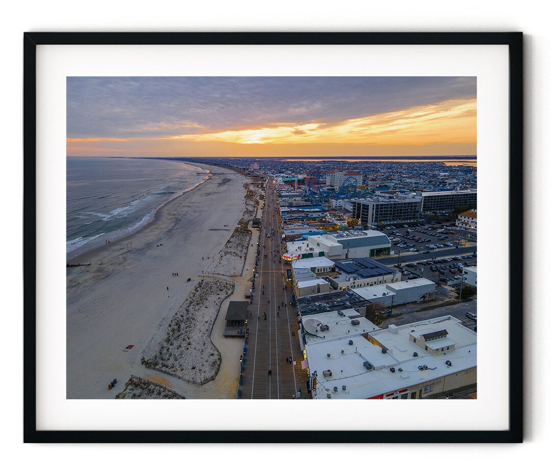 OCNJ Boardwalk Sunset Two // Custom Matte Print // Beautiful - Etsy