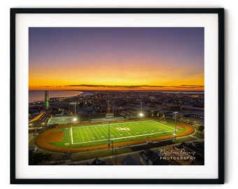 OCNJ Ocean Sunset // Custom Matte Print // Beautiful Aerial | Etsy