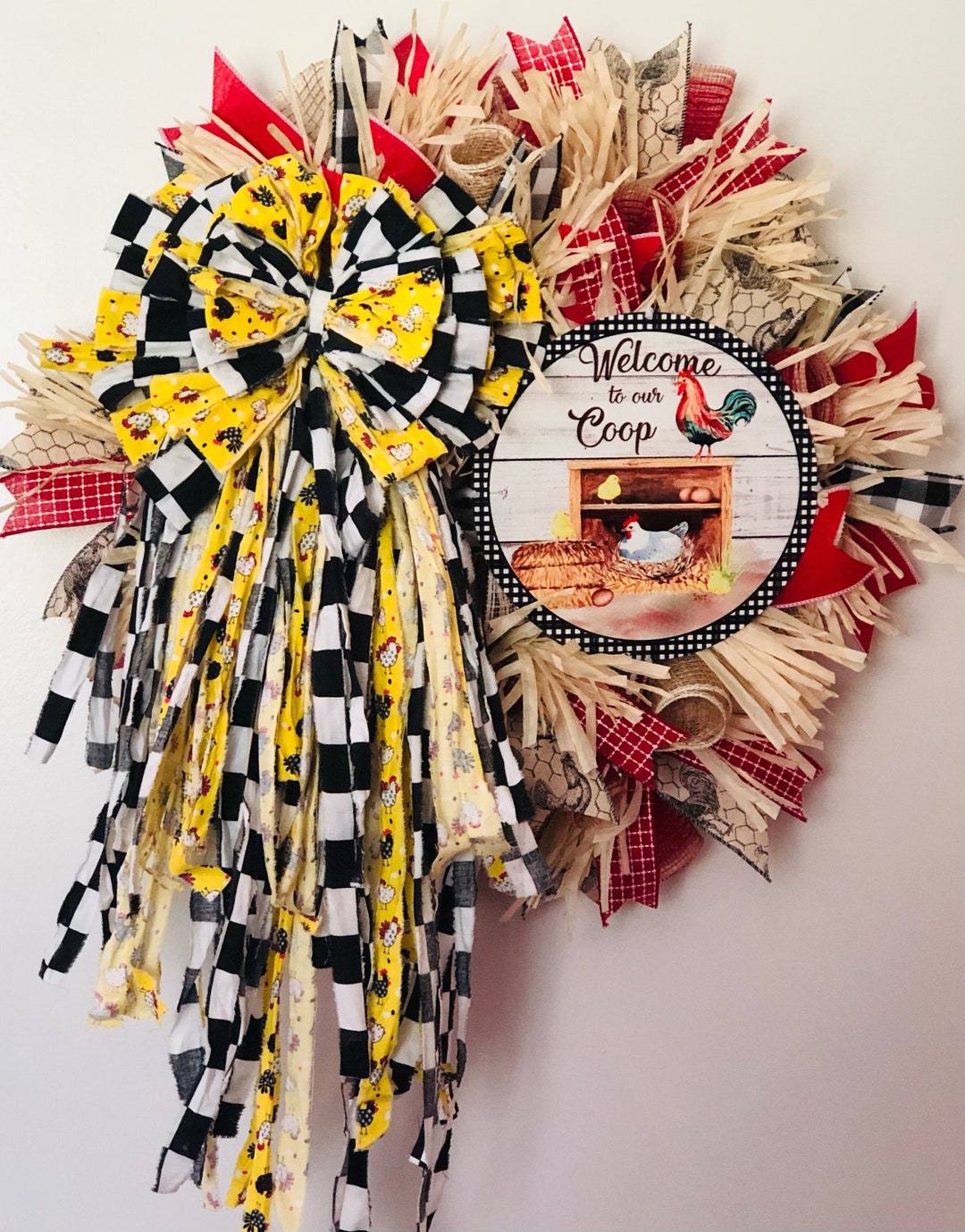 Chicken Coop Wreath - Etsy