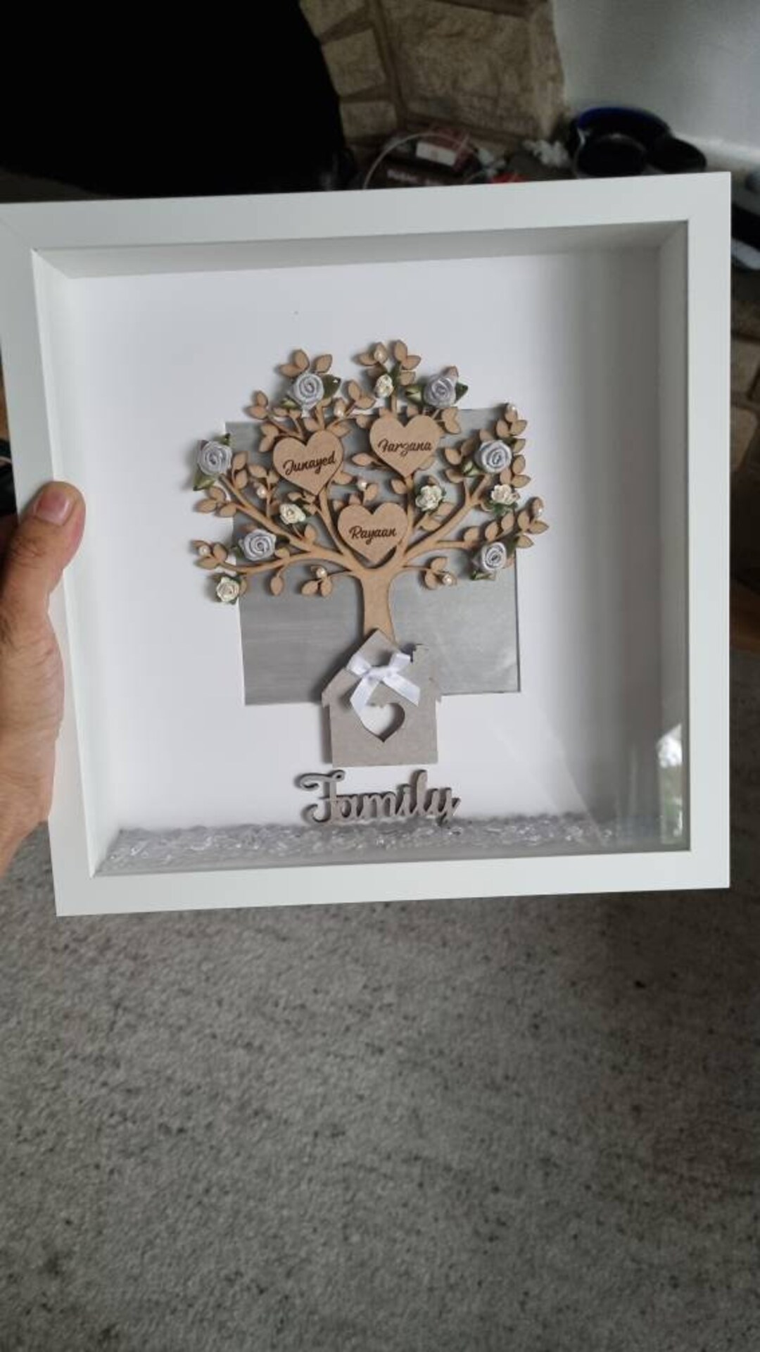 Mother's Day Family Tree Box Frame Personalised Gift - Etsy
