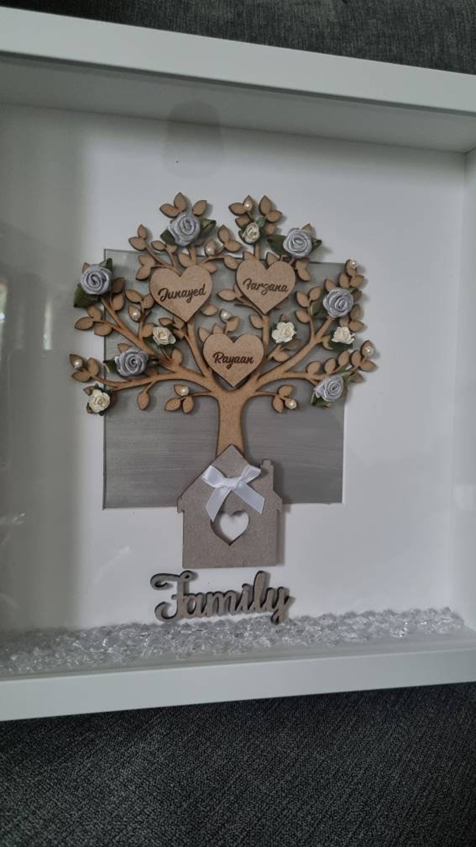 Mother's Day Family Tree Box Frame Personalised Gift - Etsy