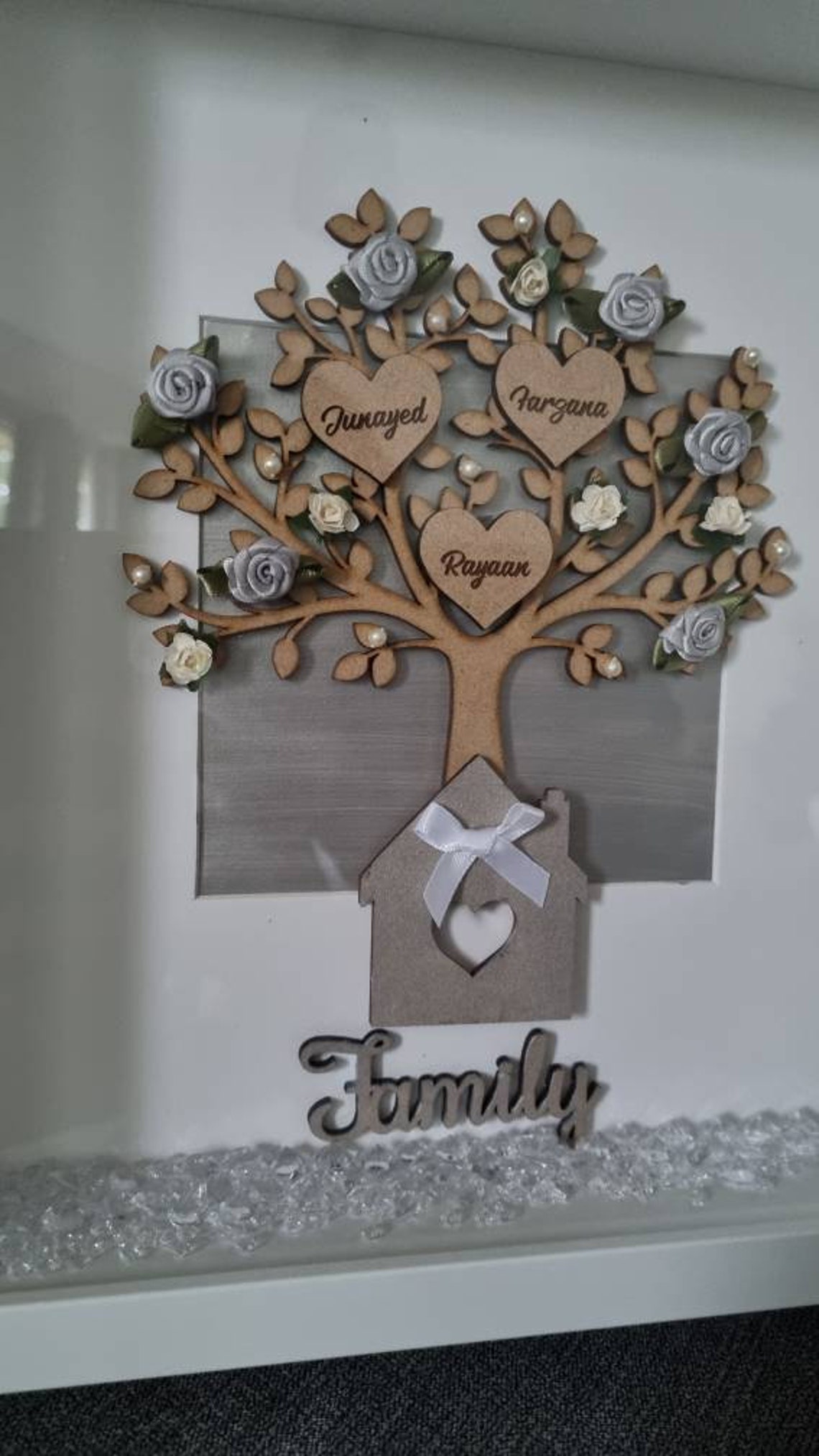 Mother's Day Family Tree Box Frame Personalised Gift - Etsy