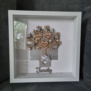 Mother's Day Family Tree Box Frame Personalised Gift - Etsy