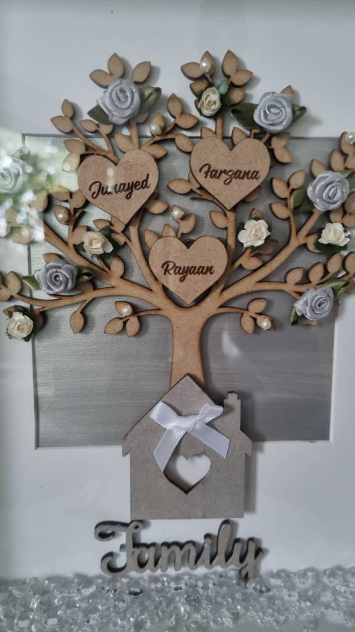 Mother's Day Family Tree Box Frame Personalised Gift - Etsy