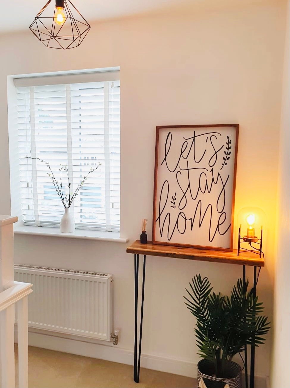 Reclaimed Scaffold Board Console Table With Hairpin Legs - Etsy UK