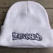 Blessed White Beanie - Christian Beanie - Christian Apparel - Christian ...