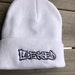 Blessed White Beanie - Christian Beanie - Christian Apparel - Christian ...