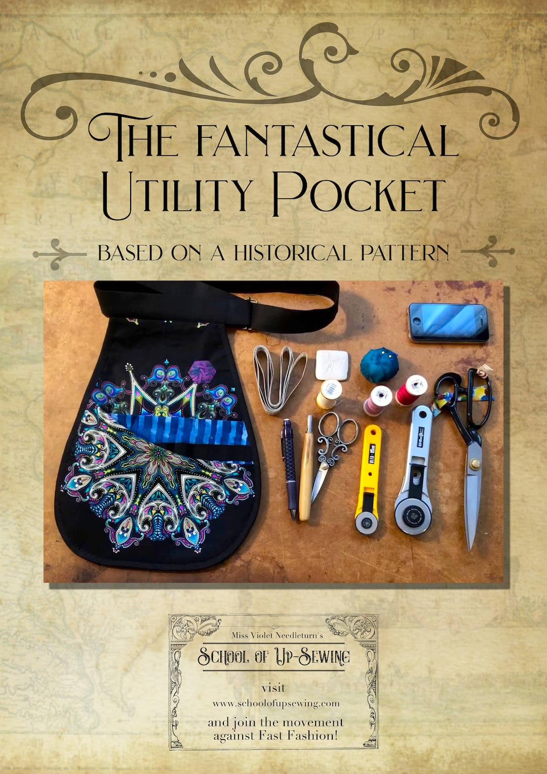 The Fantastical Utility Pocket - PDF Pattern Download - Etsy