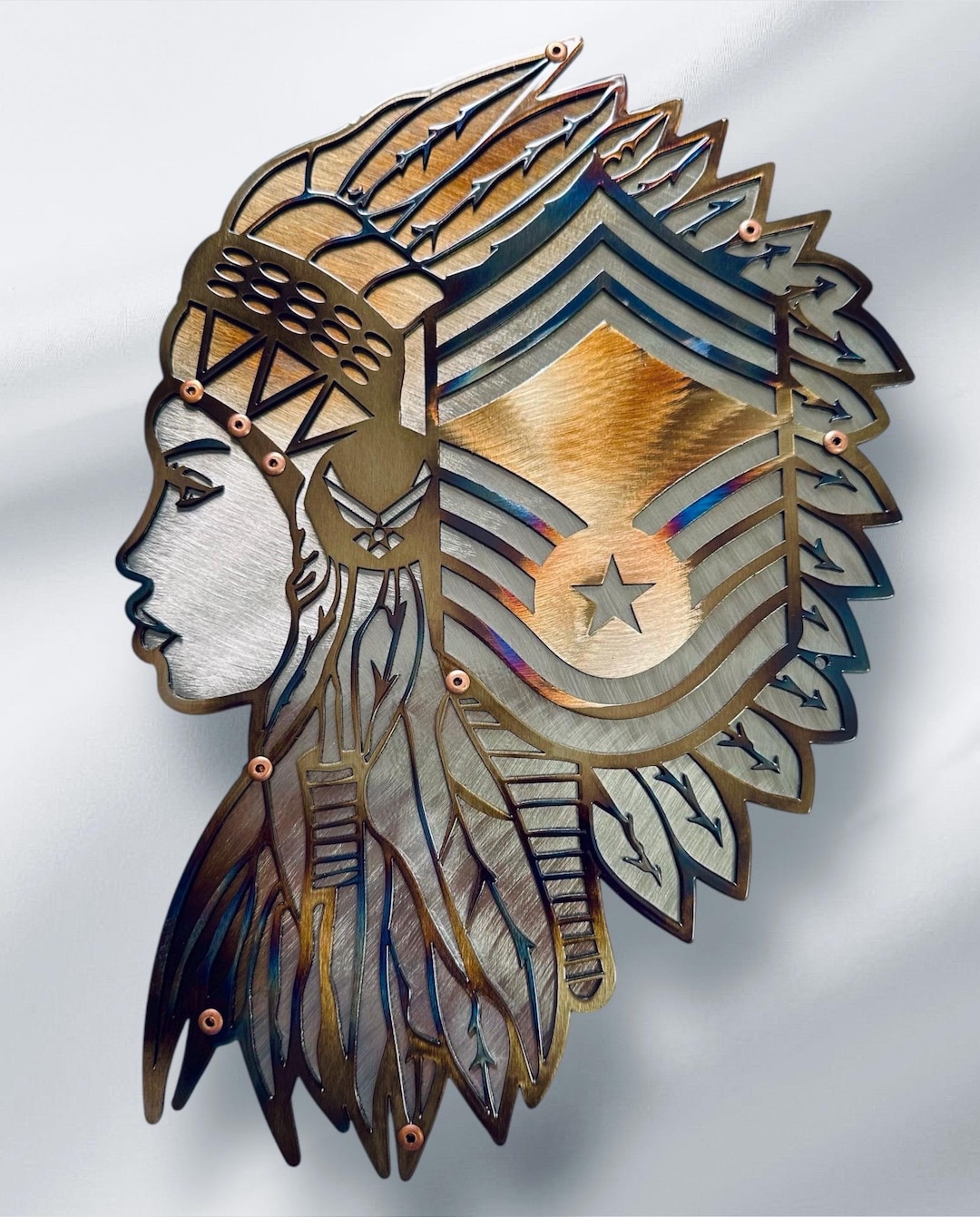 12" Female Chief Master Sergeant Headdress - Etsy