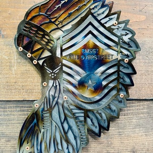 12" Chief Master Sergeant Headdress With Metal Rank Stand - Etsy