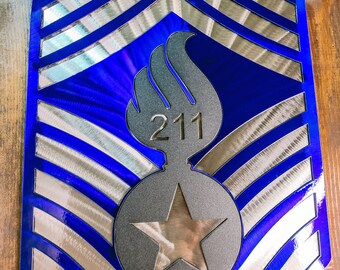 Custom 12or 18 Air Force Chief Master Sergeant - Etsy