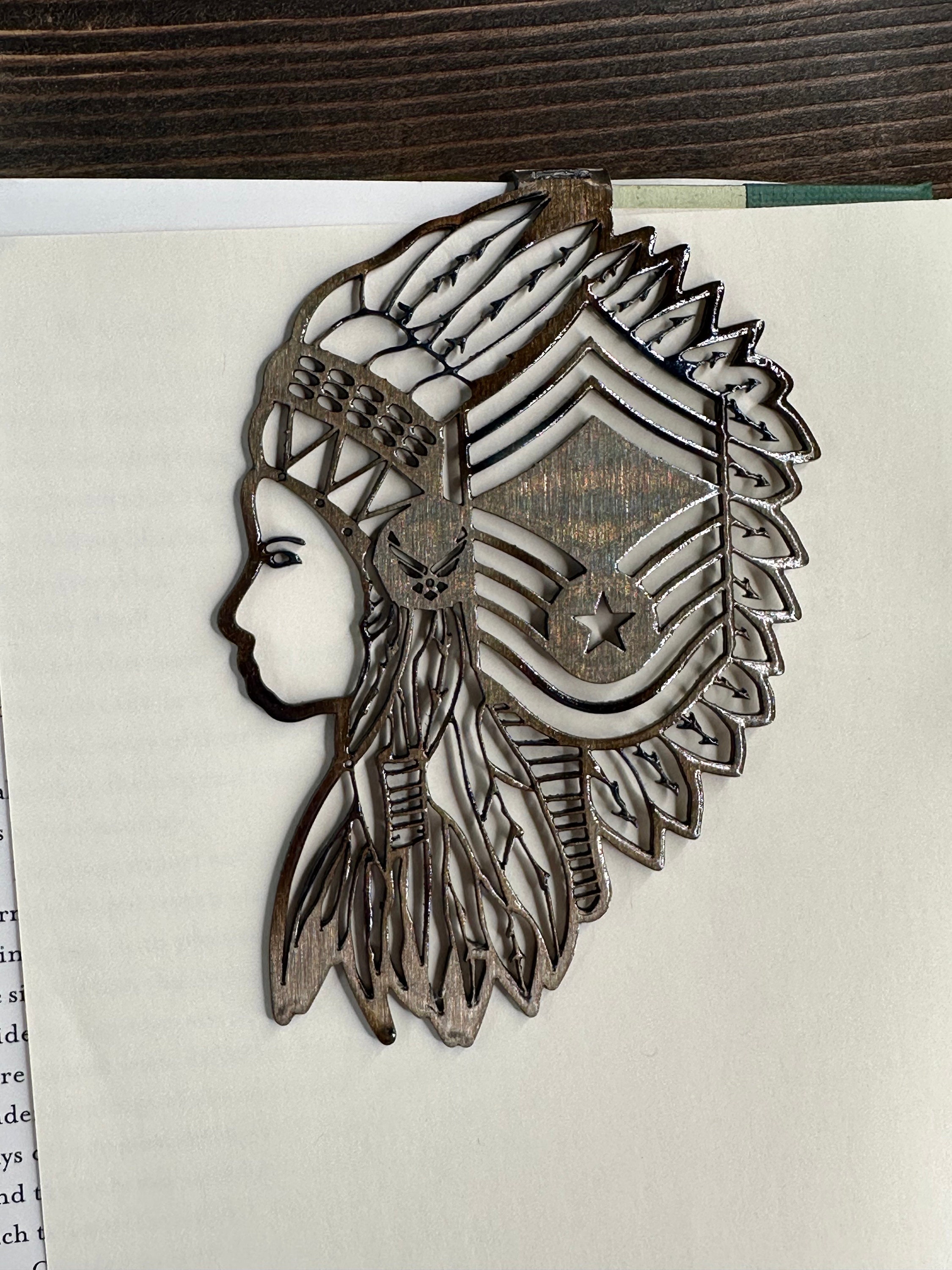USAF Female Chief Headdress Bookmark - Etsy