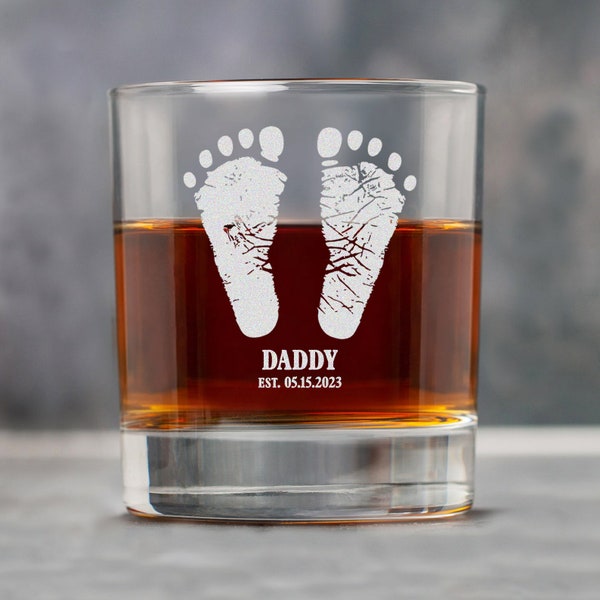 Engraved Footprint Glass - Etsy