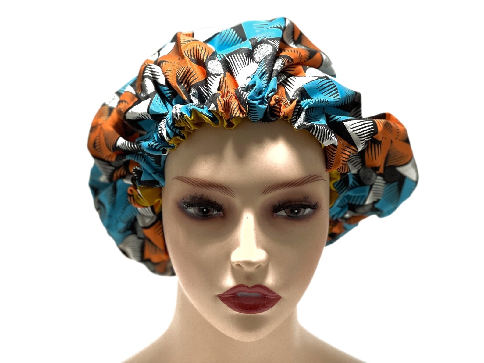 Adjustable Satin Hair Bonnet, Ankara Bonnet for Women – African Print ...