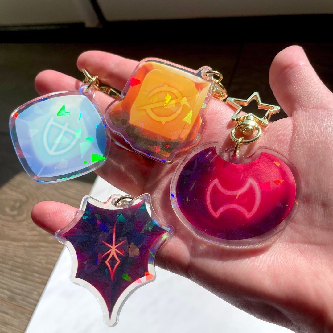 FFXIV Soul Crystals | 2.5" Double Sided Holographic Acrylic Charm - Etsy