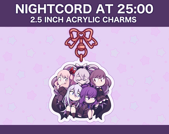 Nightcord at 25:00 2.5 Double Sided Acrylic Charms Hatsune Miku ...