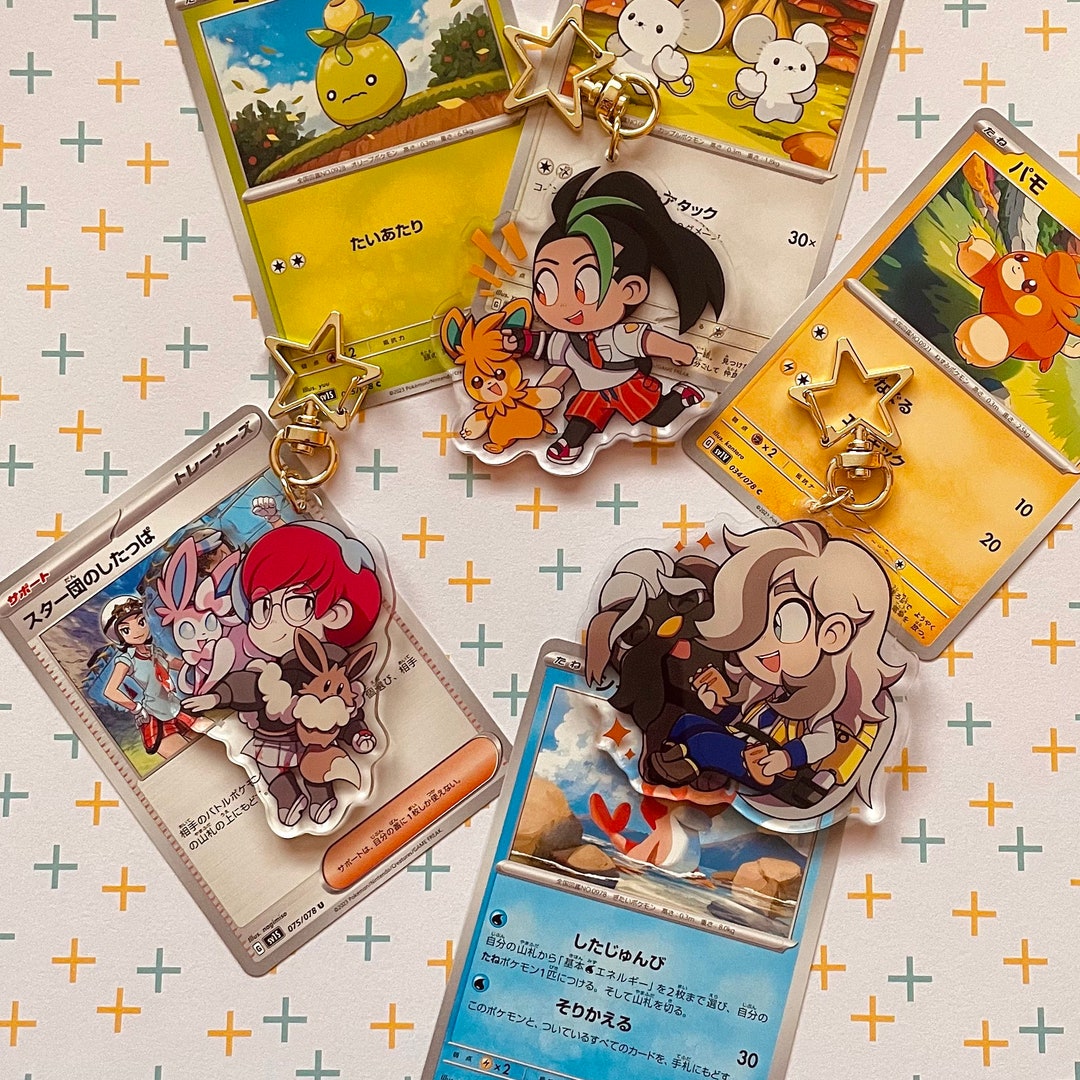 Paldea Friends! | 2.5" Double Sided Acrylic Charms | Nemona, Arven ...