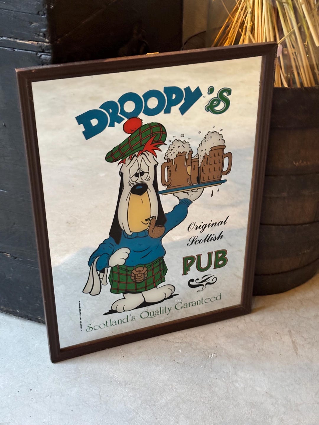 Vintage Droopy's Bar Mirror - Etsy