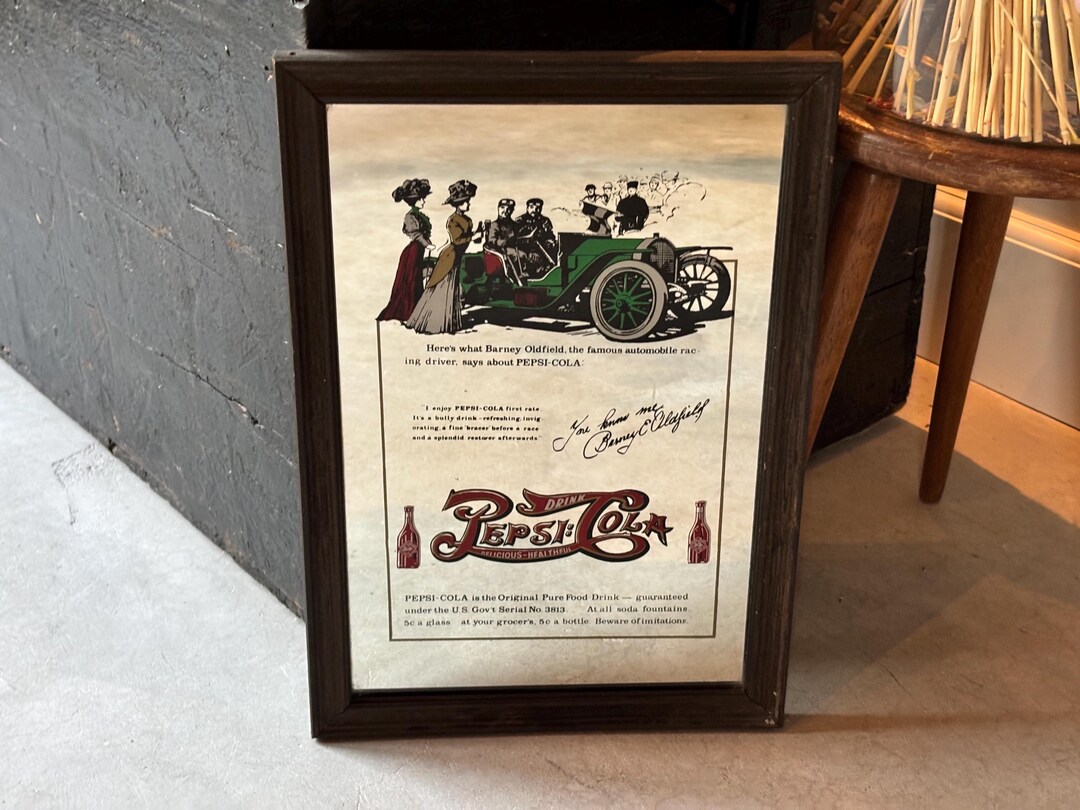 Vintage Pepsi Cola Advertising Mirror - Etsy