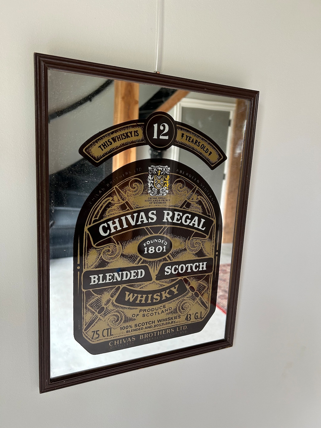 Vintage Chivas Regal Advertising Mirror - Etsy