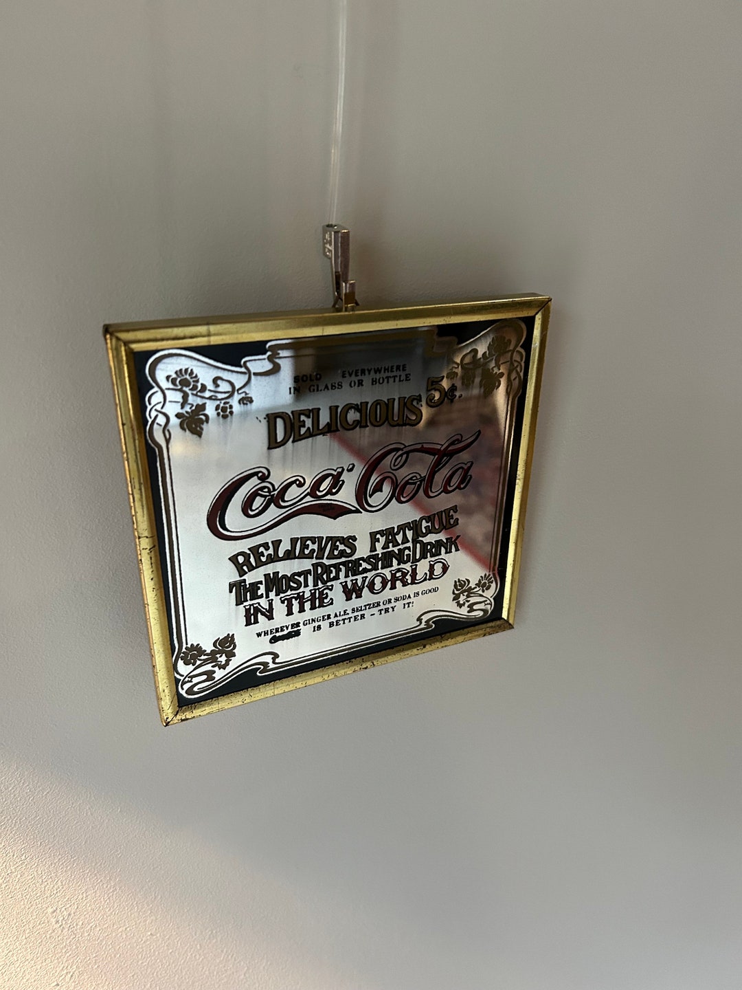 Vintage Coca Cola Advertising Mirror - Etsy
