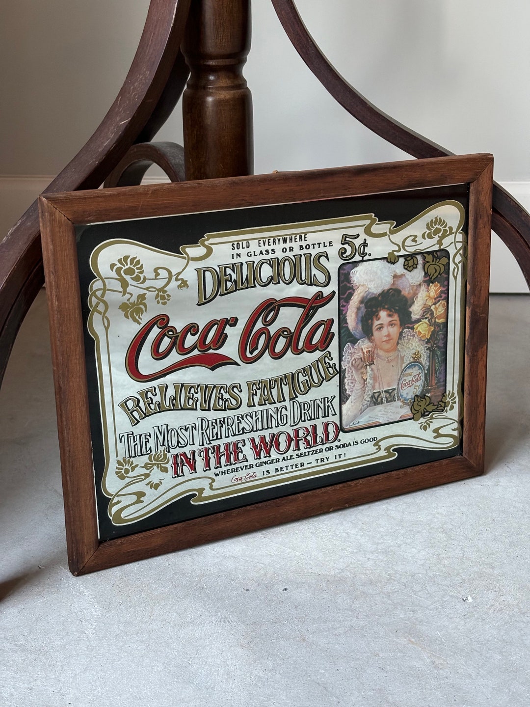 Vintage Coca Cola Advertising Mirror - Etsy