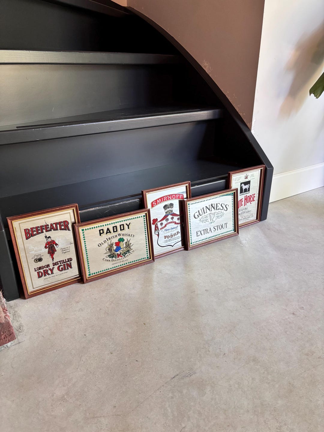 Unique Vintage Set of Advertising Mirrors From Guinness, Beefeater ...
