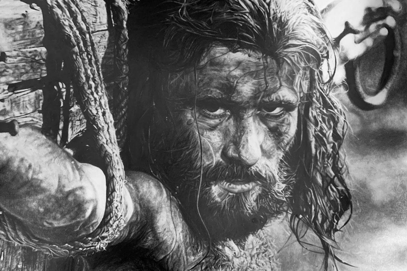 Jesus on the Cross Graphite Drawing Print - Etsy