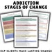 Addiction Stages of Change, Make Lasting Changes Worksheets - Etsy
