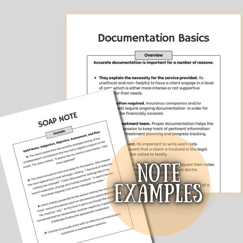 Clinical Documentation Overview With Examples - Etsy
