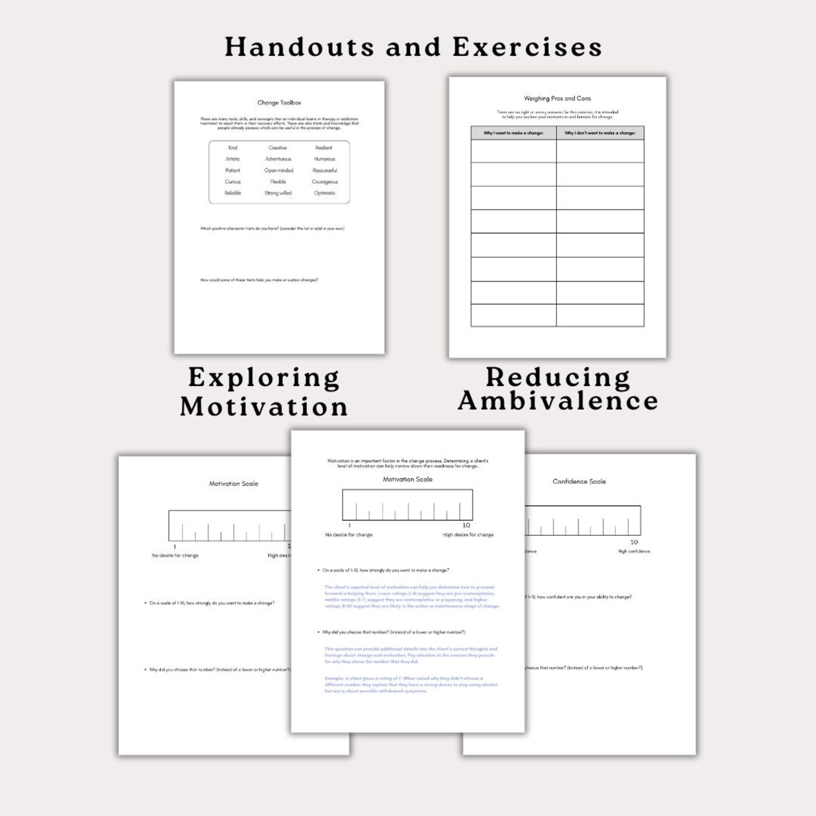 Addiction Stages of Change, Make Lasting Changes Worksheets, Substance ...