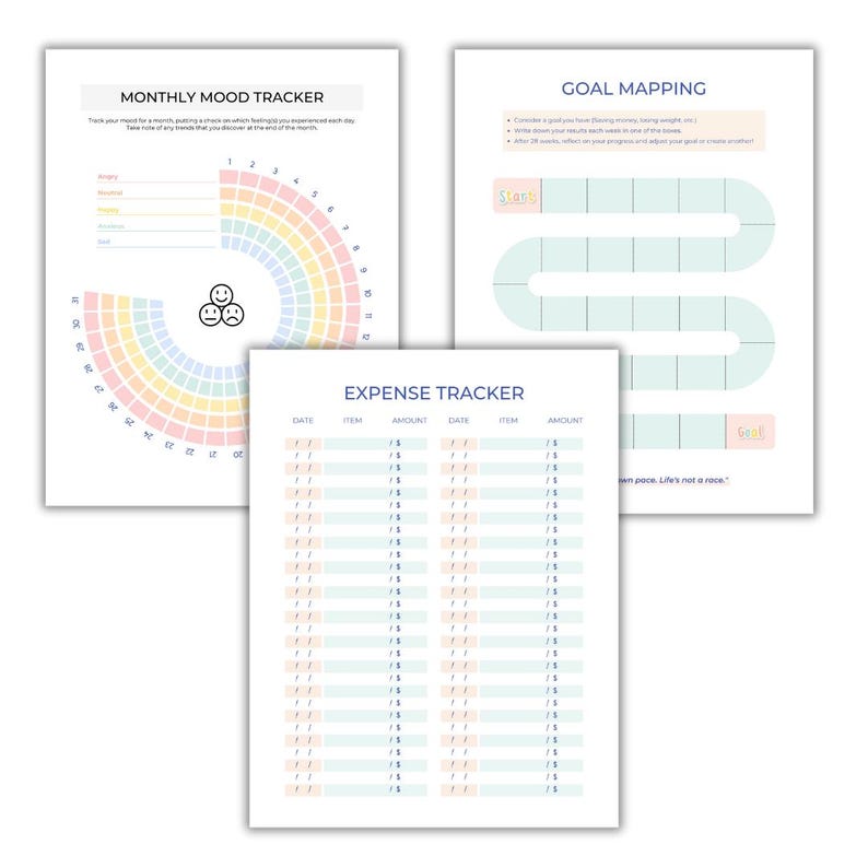 Habit Tracker Printable | Daily, Weekly & Monthly Planning | PDF ...