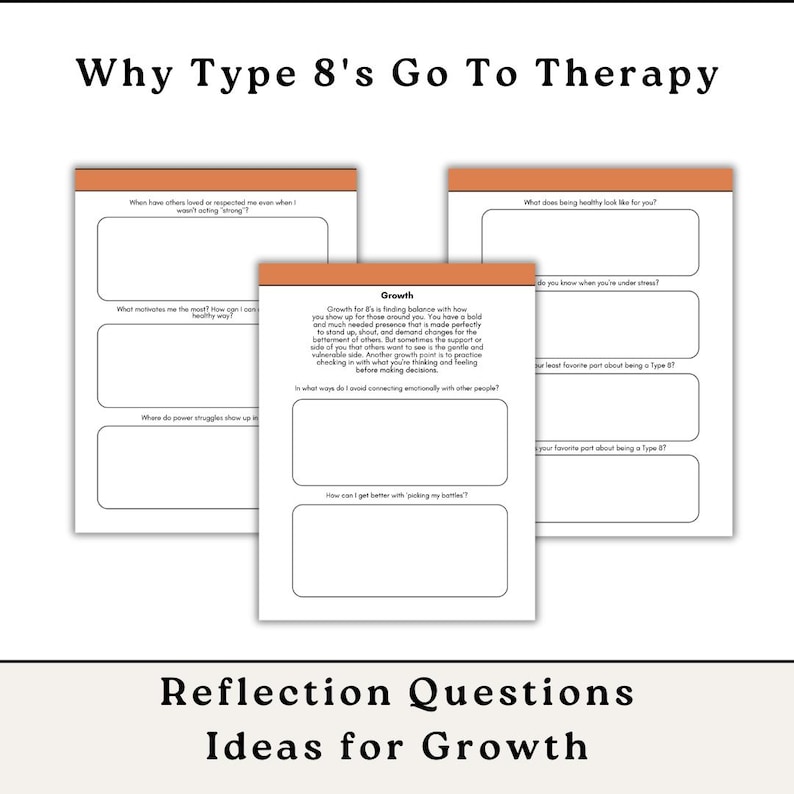 Enneagram Type 8 Personality Guide: Self-reflection Exercises (digital ...