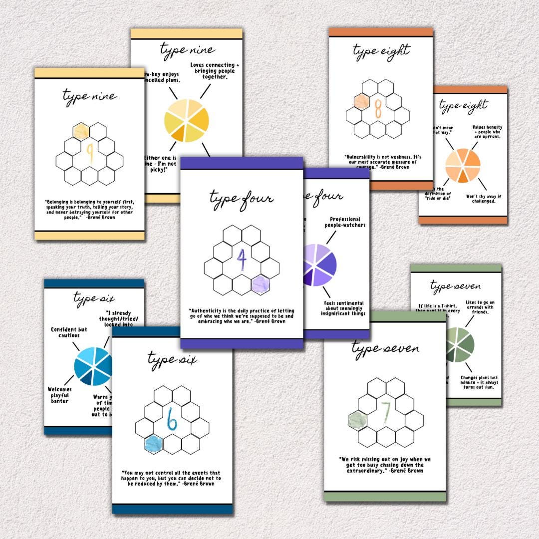 Enneagram Workbook | Self-discovery | Personal Growth Prompts ...