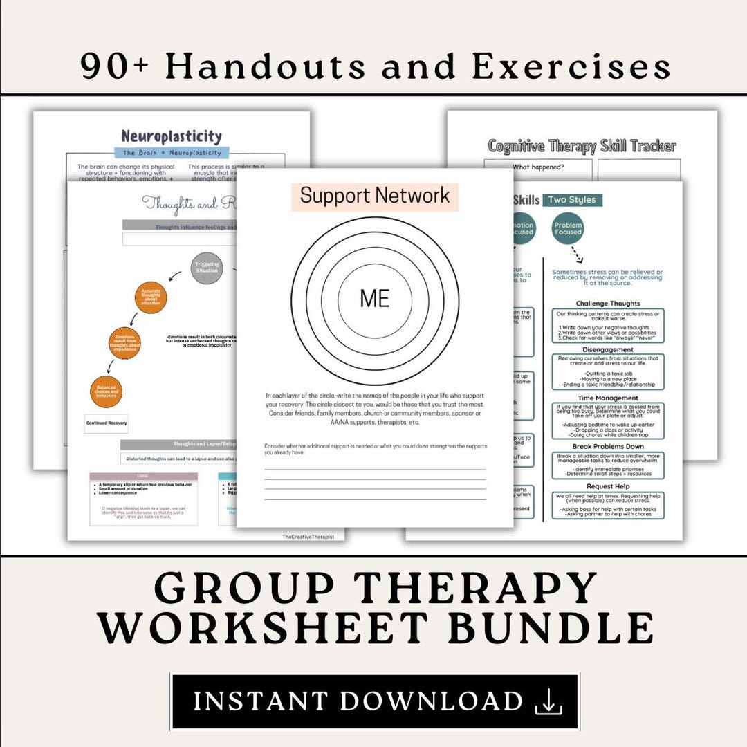 Free Group Therapy Worksheets