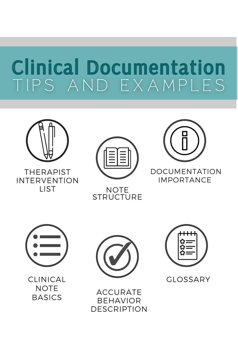 Clinical Documentation Overview With Examples - Etsy