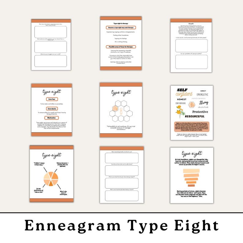 Enneagram Type 8 Personality Guide: Self-reflection Exercises (digital ...