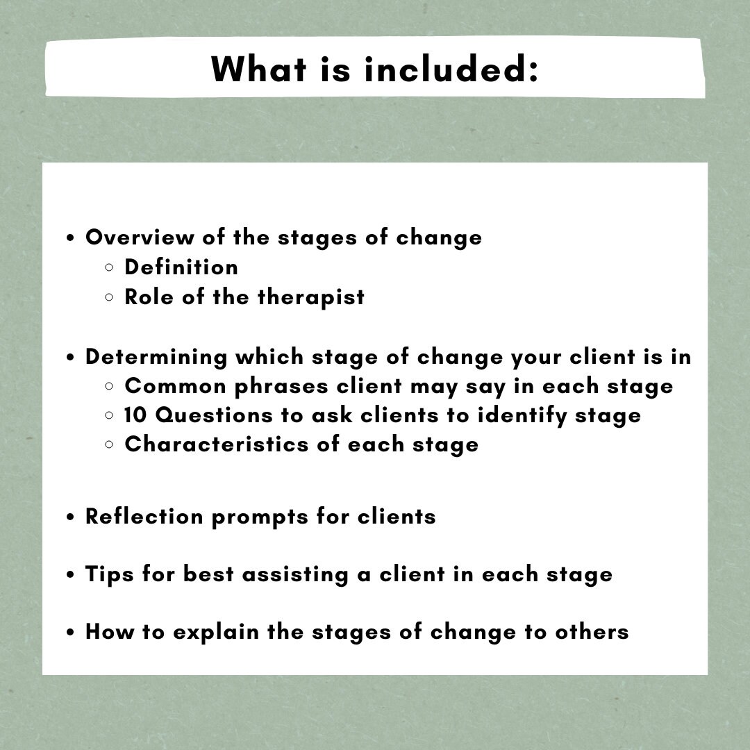 Addiction Stages of Change, Make Lasting Changes Worksheets - Etsy