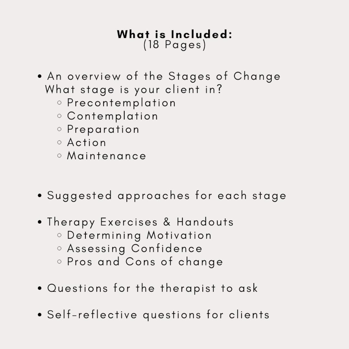 Addiction Stages of Change, Make Lasting Changes Worksheets, Substance ...