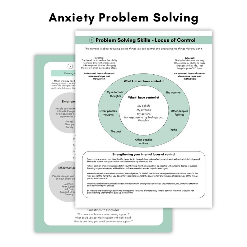 Anxiety Workbook | Coping Skills, Therapy Worksheets, Relaxation ...