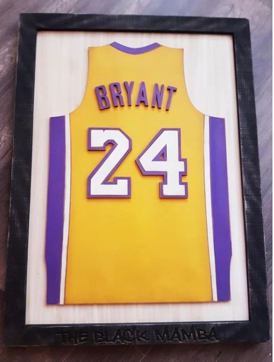 Laser Cut Painted Wood NBA Jersey - Etsy.de