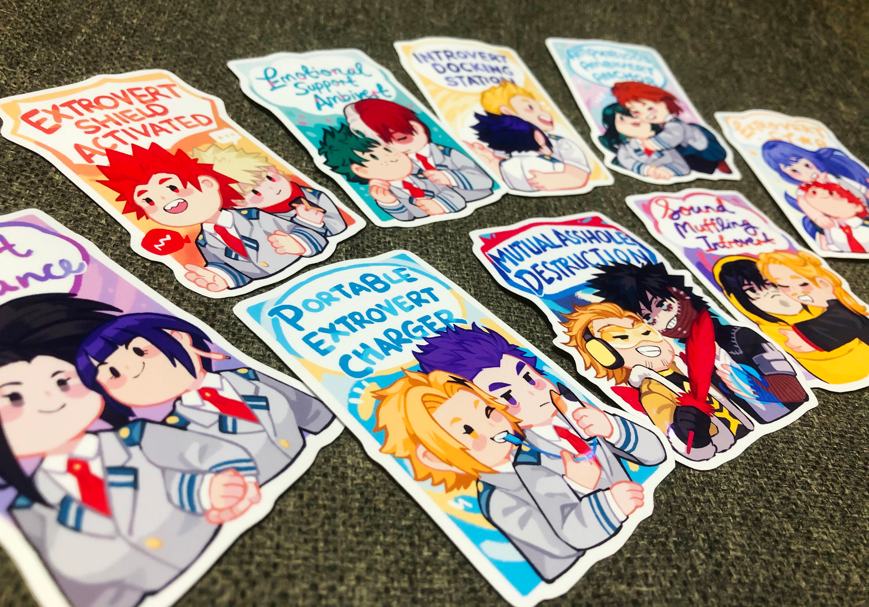 Stickers 3 X 2 Introvert / Extrovert Chibis - Etsy