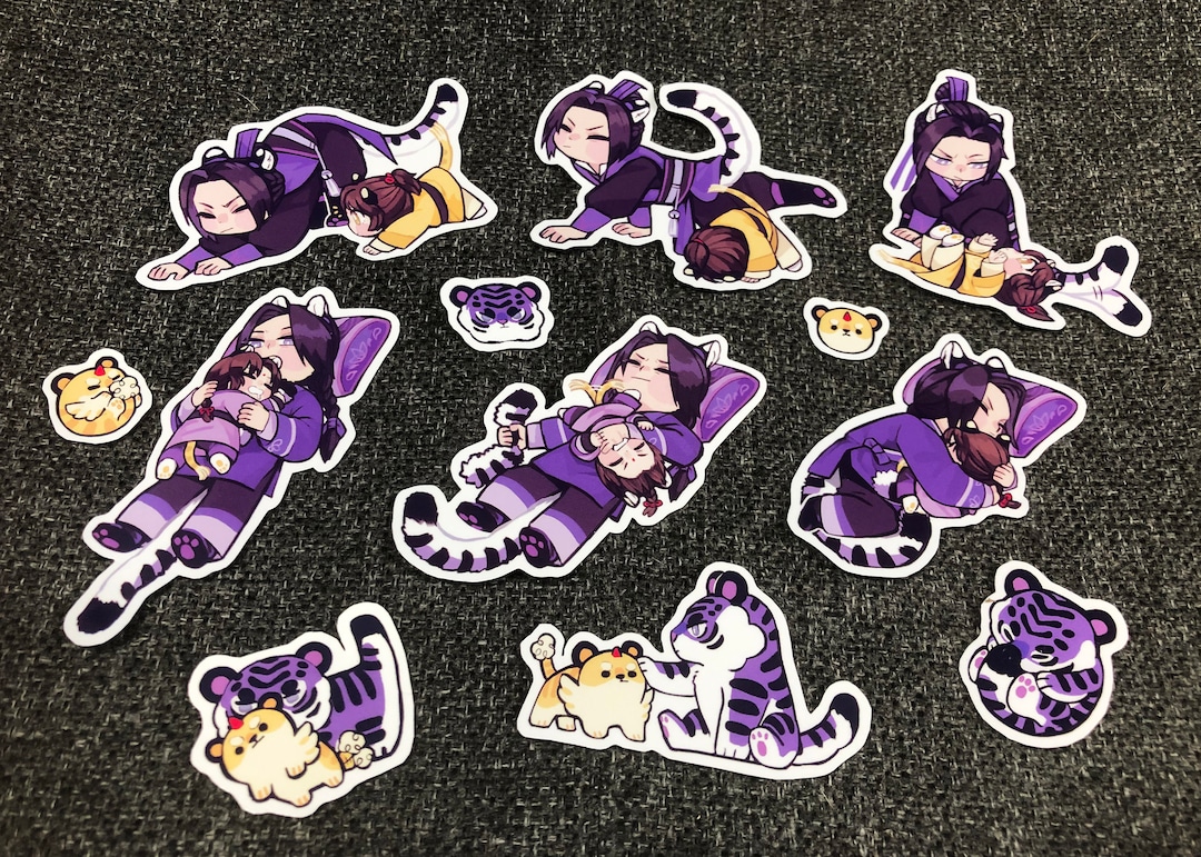 Mo Dao Zu Shi Stickers | 3" X 2" | Jiujiu and Jin Ling - Etsy