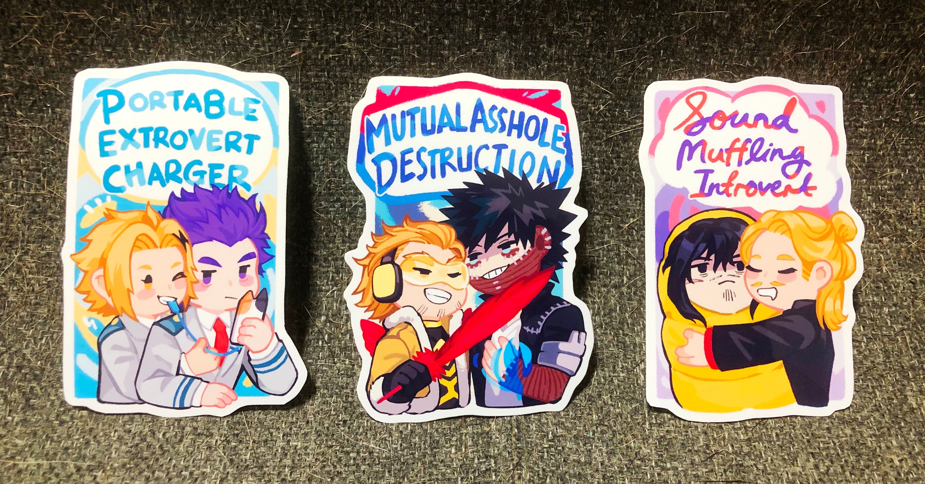 Stickers 3 X 2 Introvert / Extrovert Chibis - Etsy